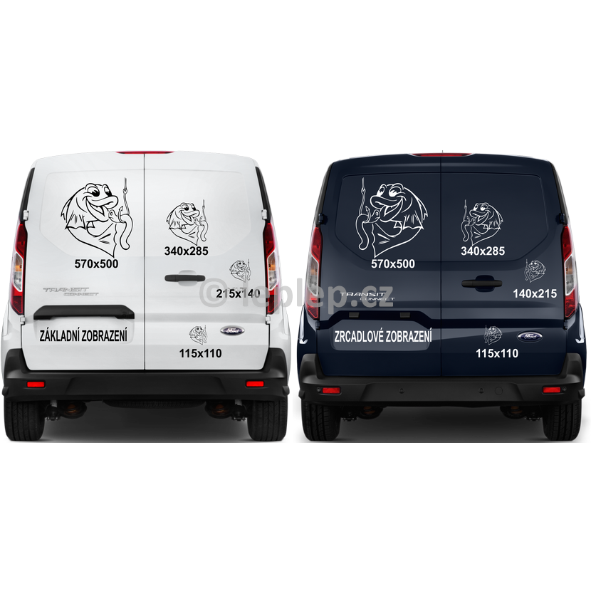 Rybářská samolepka ŽÍŽALA 202. Hotová připravená jen nalepit na vybrané místo. Naprostá přesnost ...